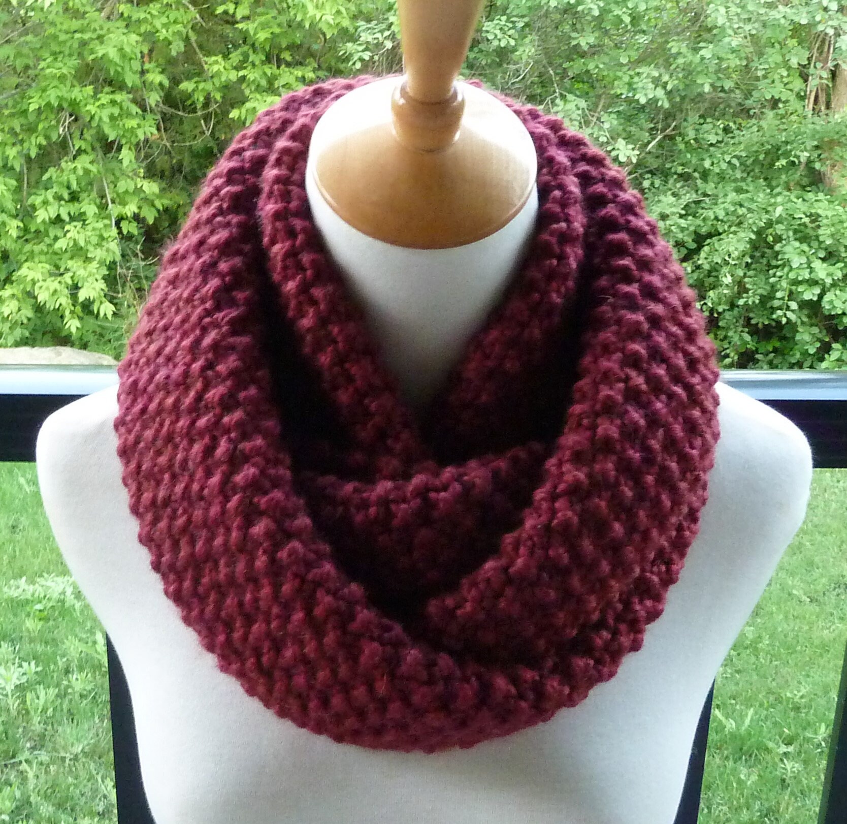 Maroon Infinity Scarf