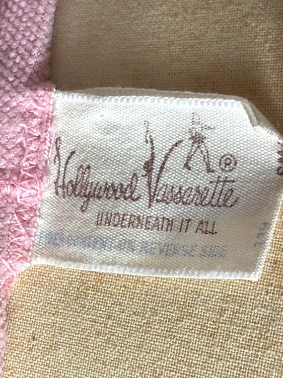 Vintage Hollywood Vassarette 1950s Hot Pink and Black… - Gem