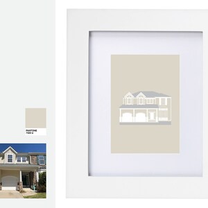 Custom House Portrait - Wood Frame - Etsy