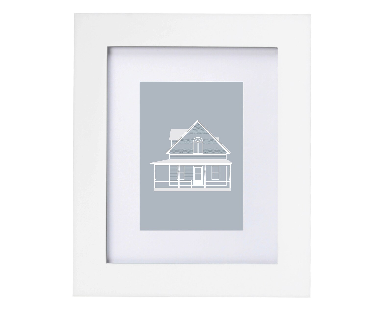 Custom House Portrait - Wood Frame - Etsy