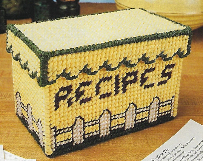 Picket Fence Recipe Box Plastic Canvas Pattern/kitchen Home Decor/annie ...