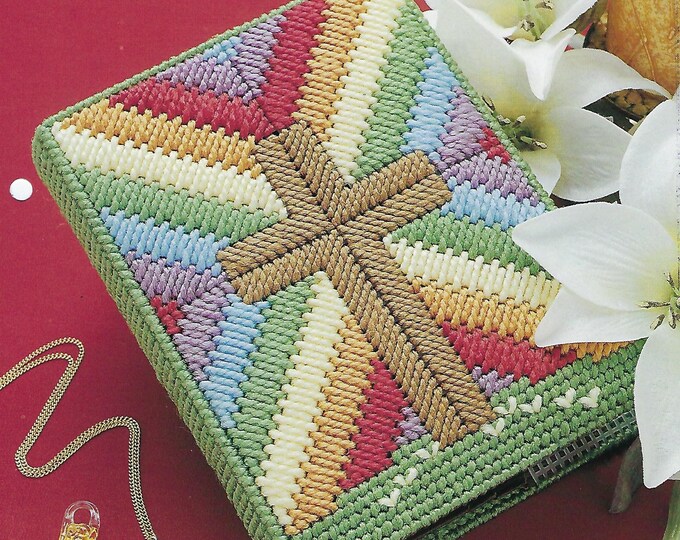 Rainbow Bible Cover Plastic Canvas Pattern/the Needlecraft Shop - Etsy