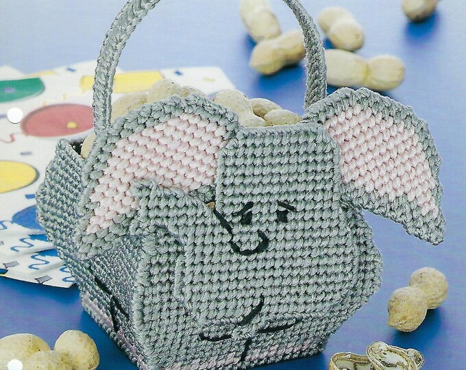 Woven Border Basket Plastic Canvas Pattern the Needlecraft Shop - Etsy