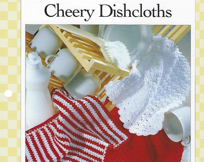 Cheery Dishcloths Crochet Pattern/vanna's Afghan & Crochet Favorites - Etsy