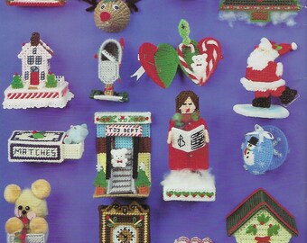 Christmas Creations Plastic Canvas Pattern Book Home Decor | Etsy