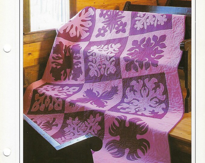 Hawaiian Applique Wall Quilt Pattern Best Loved Quilt Sewing Patterns ...