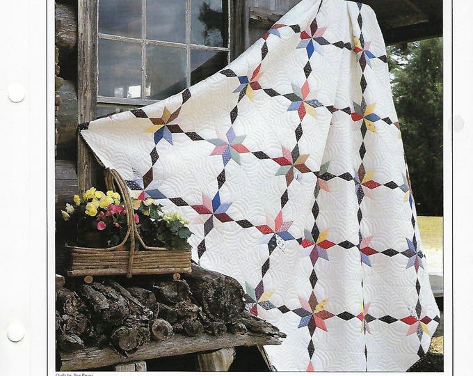 Eight-pointed Star Quilt Pattern Best Loved Quilts Vintage Quilt Block ...