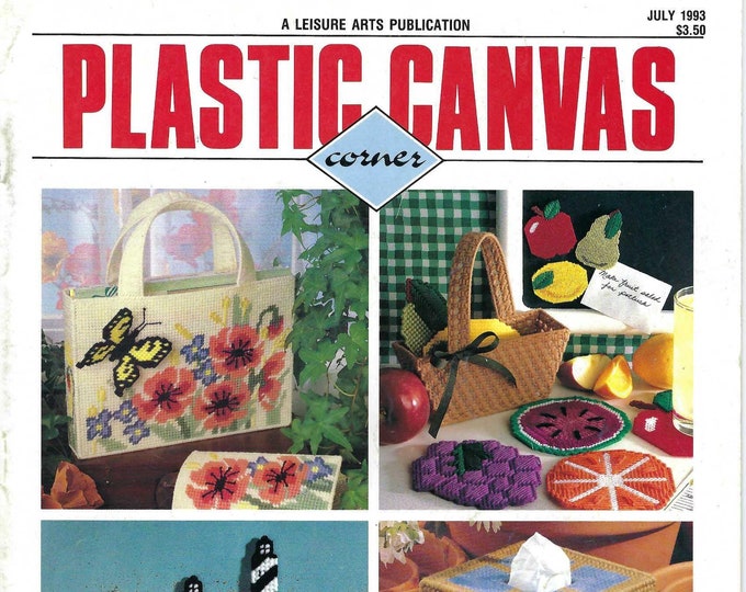 Plastic Canvas Corner Magazine Pattern Book Leisure Arts | Etsy