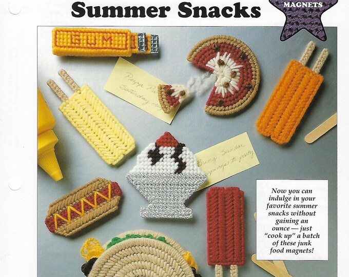 Summer Snacks Plastic Canvas Pattern/leisure Arts All Stars - Etsy