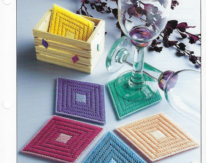 Diamond Coasters Plastic Canvas Pattern - Annie's International Pattern ...
