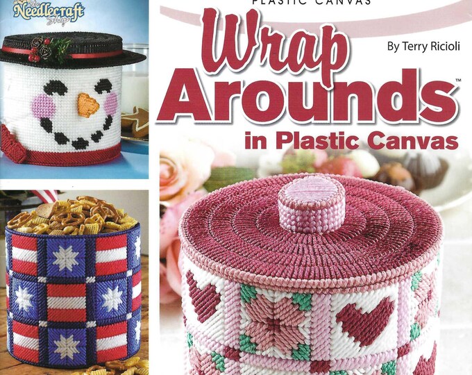Wrap Arounds Plastic Canvas Pattern Book, Kitchen Decor, Coffe Can ...