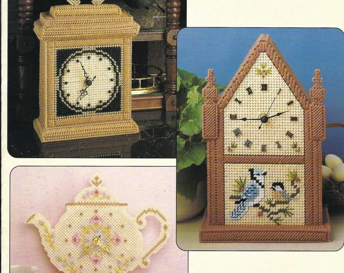 Classic Clocks Plastic Canvas Pattern Book - Leisure Arts #1252 - Etsy