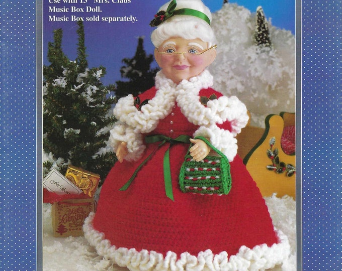 Mrs. Claus Crochet Doll Pattern - Fibre Craft #FCM311 - Etsy