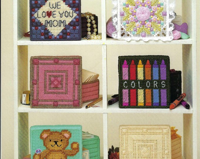 Boxes for Everyone Plastic Canvas Pattern Book/leisure Arts #400 - Etsy