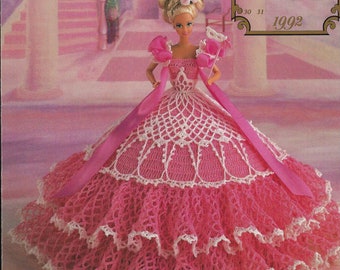Miss February 1992 Crochet Doll Pattern the Cotillion Collection Annies ...