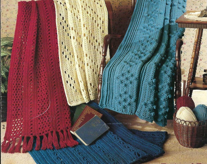 Quick Crochet Afghans Pattern Book 2/leisure Arts #687 - Etsy