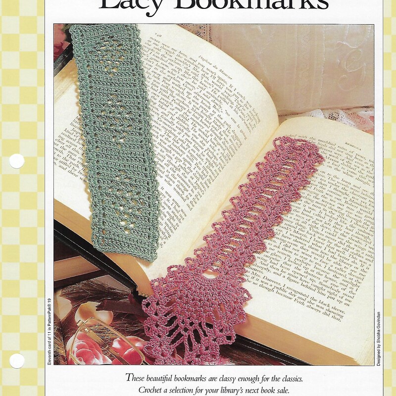 Lacy Crochet Bookmark Pattern - Etsy
