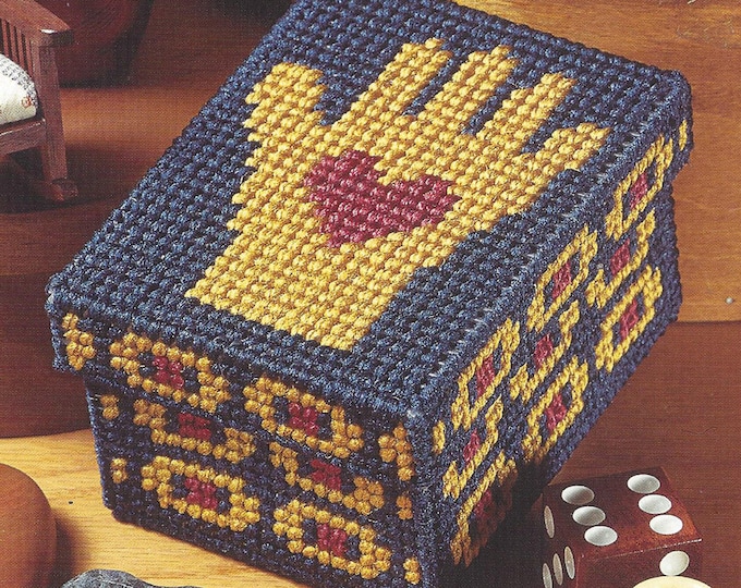 Woven Border Basket Plastic Canvas Pattern the Needlecraft Shop - Etsy