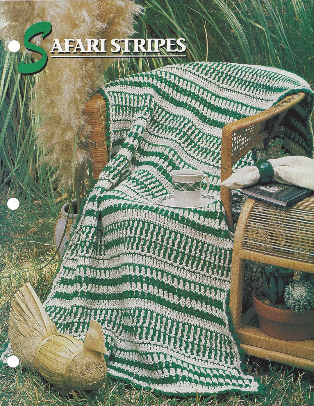 Safari Stripes Crochet Afghan Pattern/annie's Crochet Quilt & Afghan ...