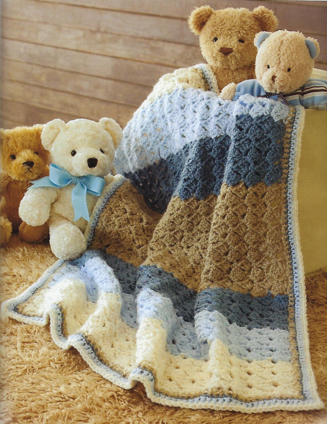 In A Weekend Baby Afghans Crochet Pattern Book/annie's Attic #871608 - Etsy