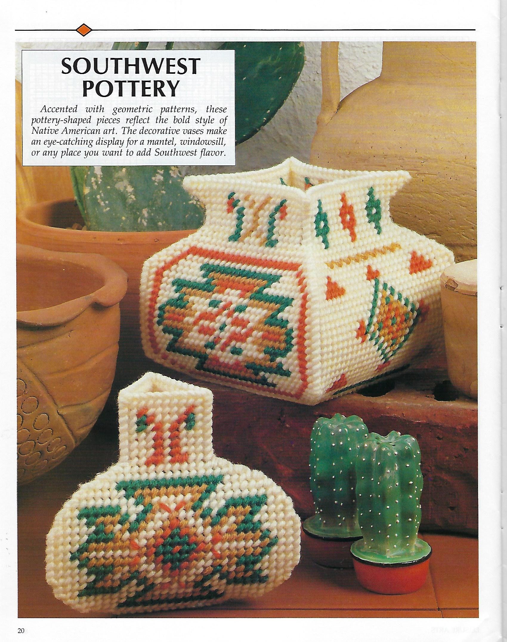Plastic Canvas Corner Magazine Pattern Book - Leisure Arts - January ...