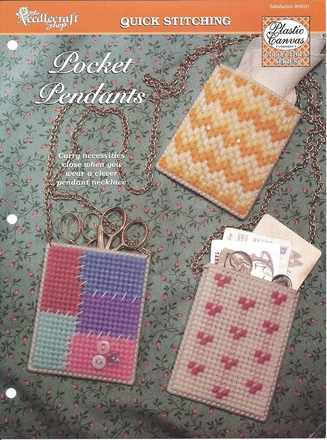 Pocket Pendants Plastic Canvas Pattern/the Needlecraft Shop - Etsy
