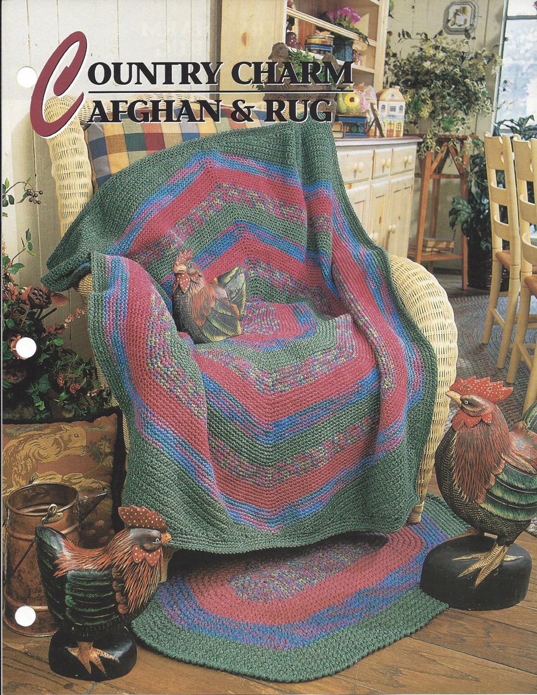 Country Charm Afghan & Rug Crochet Pattern/annie's Crochet Quilt and ...