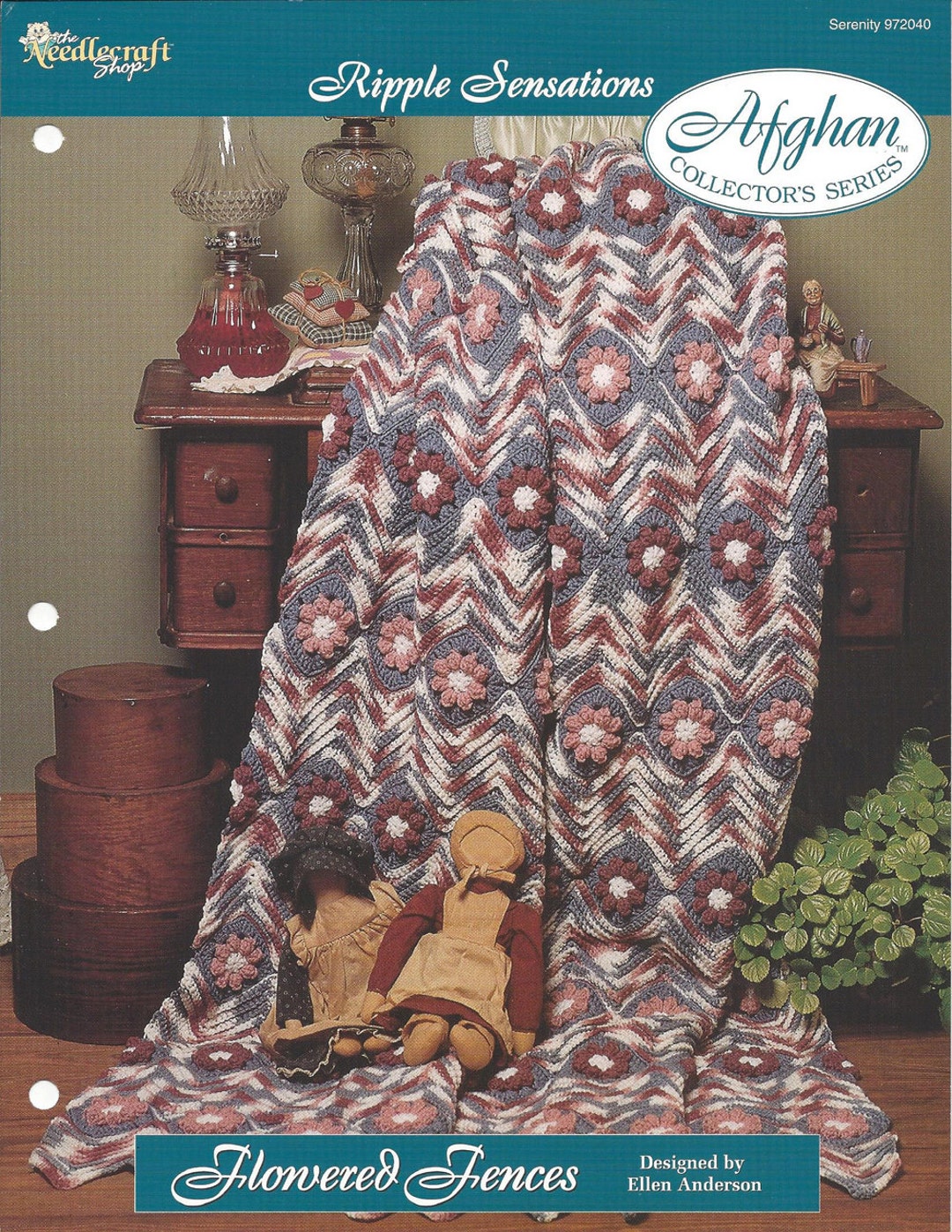 Flowered Fences Crochet Afghan Pattern/the Needlecraft Shop - Etsy