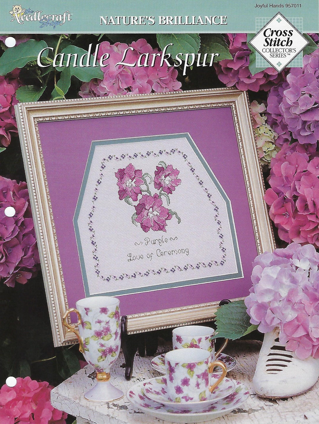 Candle Larkspur Cross Stitch Pattern/the Needlecraft Shop - Etsy