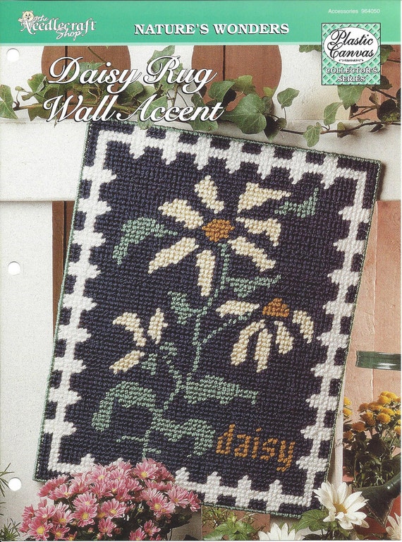 Daisy Plastic Canvas Pattern Handmade Needlepoint Plastic Canvas