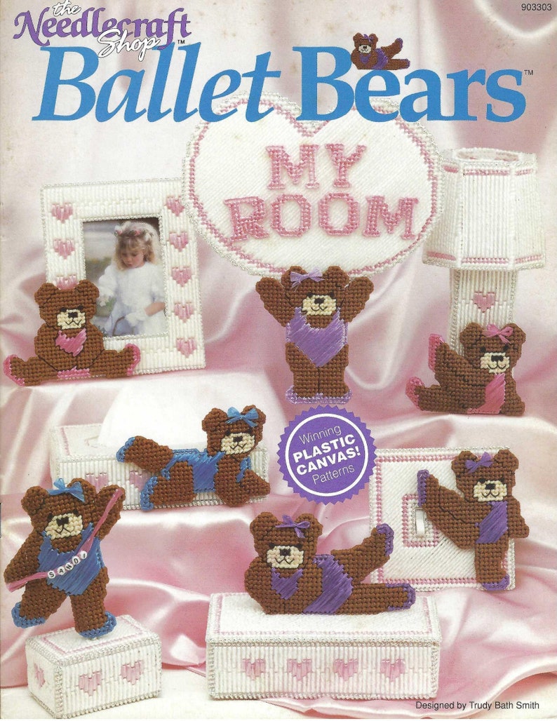 Ballet Bears Plastic Canvas Pattern Book the Needlecraft | Etsy