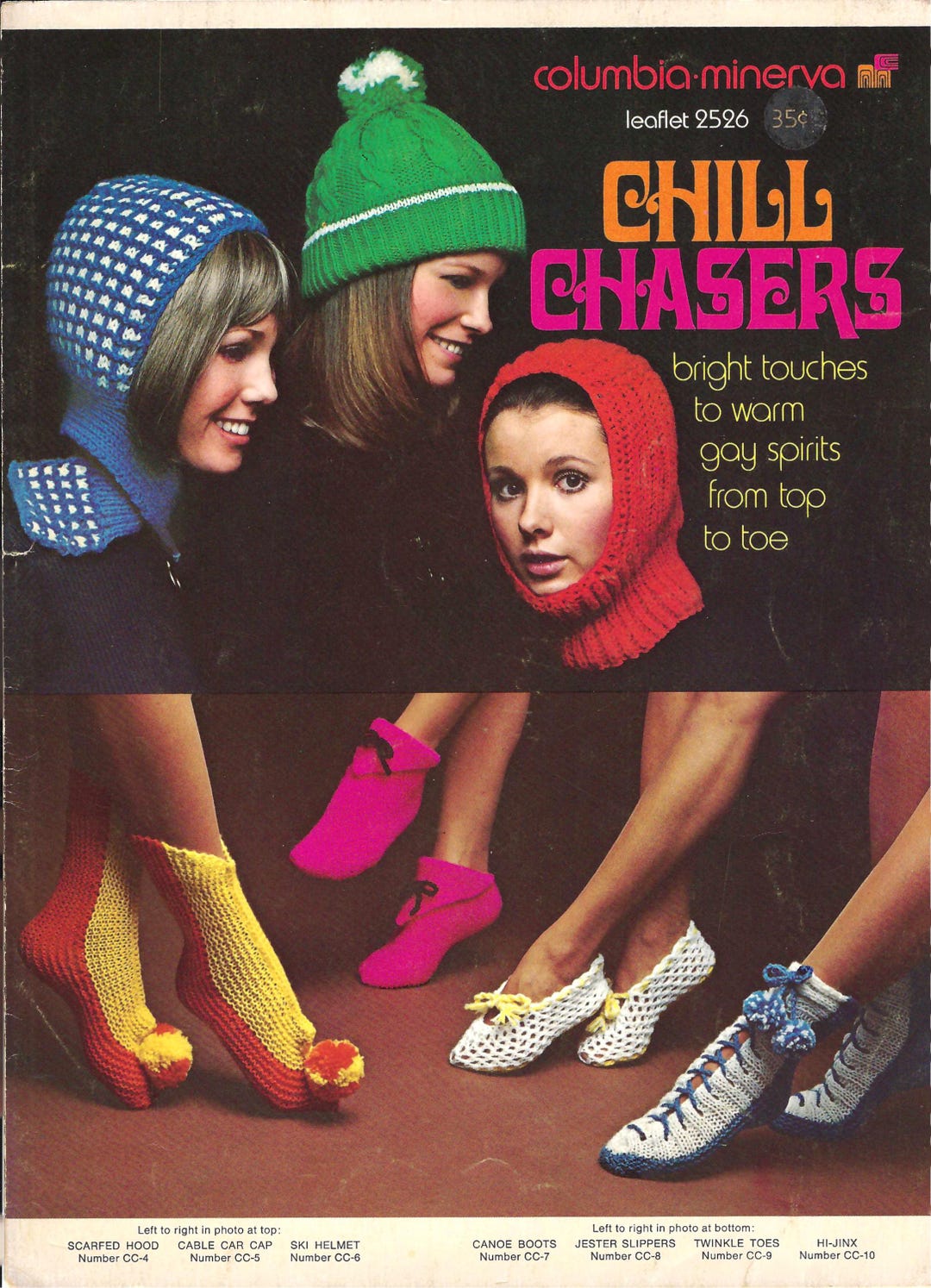 Chill Chasers Crochet Pattern Leaflet - Columbia Minerva #2526 - Etsy