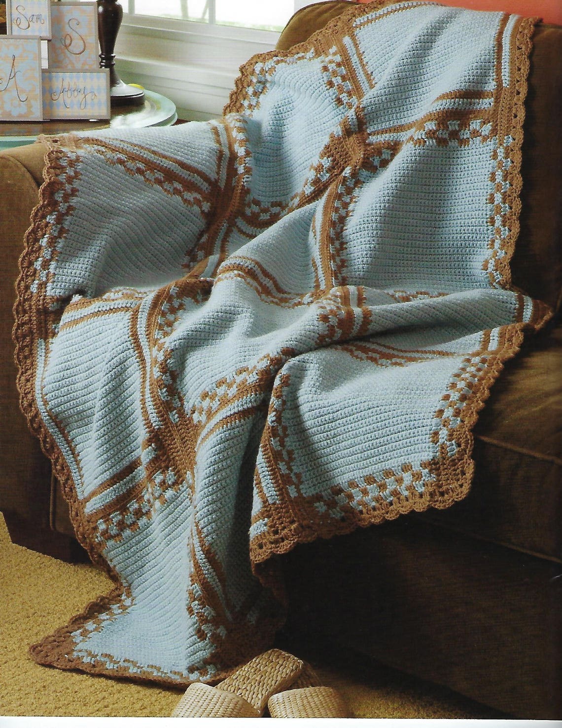 Check It Out Afghans Crochet Pattern Book Blanket Home | Etsy