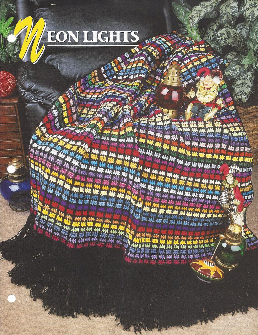 Neon Lights Crochet Afghan Pattern/annie's Crochet Quilt & Afghan ...