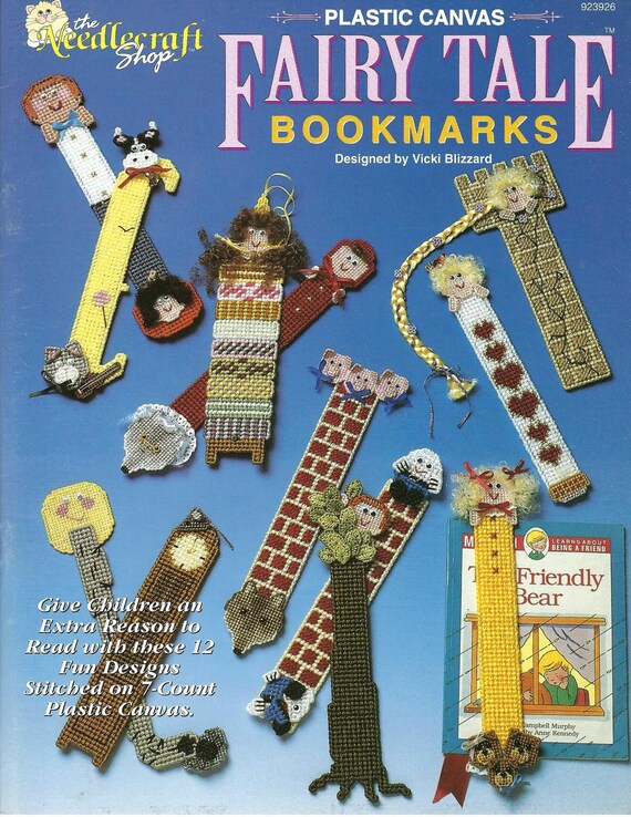 Fairy Tale Bookmarks Plastic Canvas Pattern The Needlecraft | Etsy