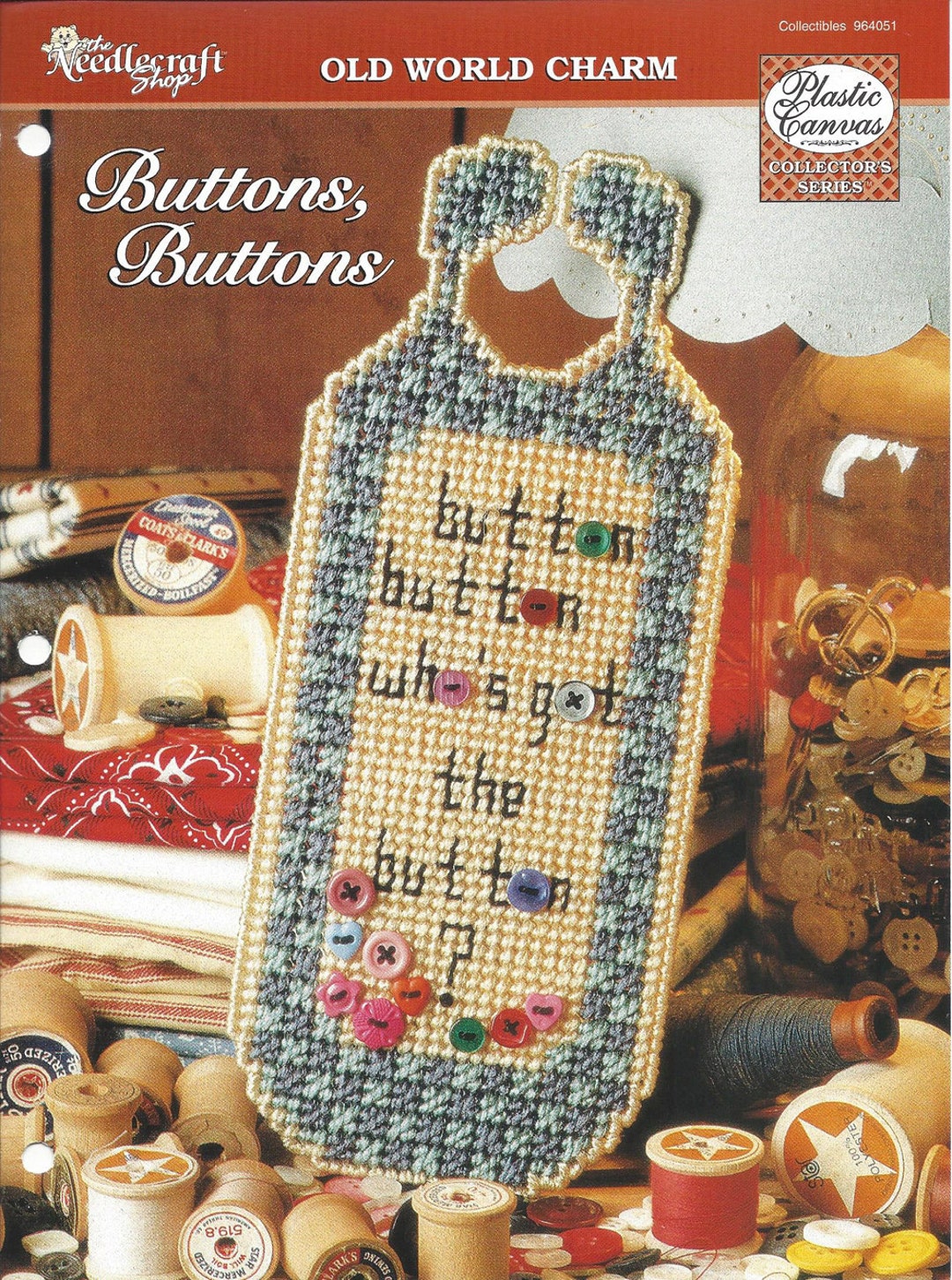 Buttons, Buttons Plastic Canvas Pattern - the Needlecraft Shop - Etsy