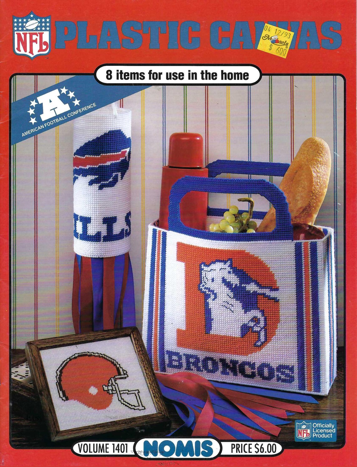 NFL Plastic Canvas Pattern Book AFC Teams Nomis 1401 | Etsy