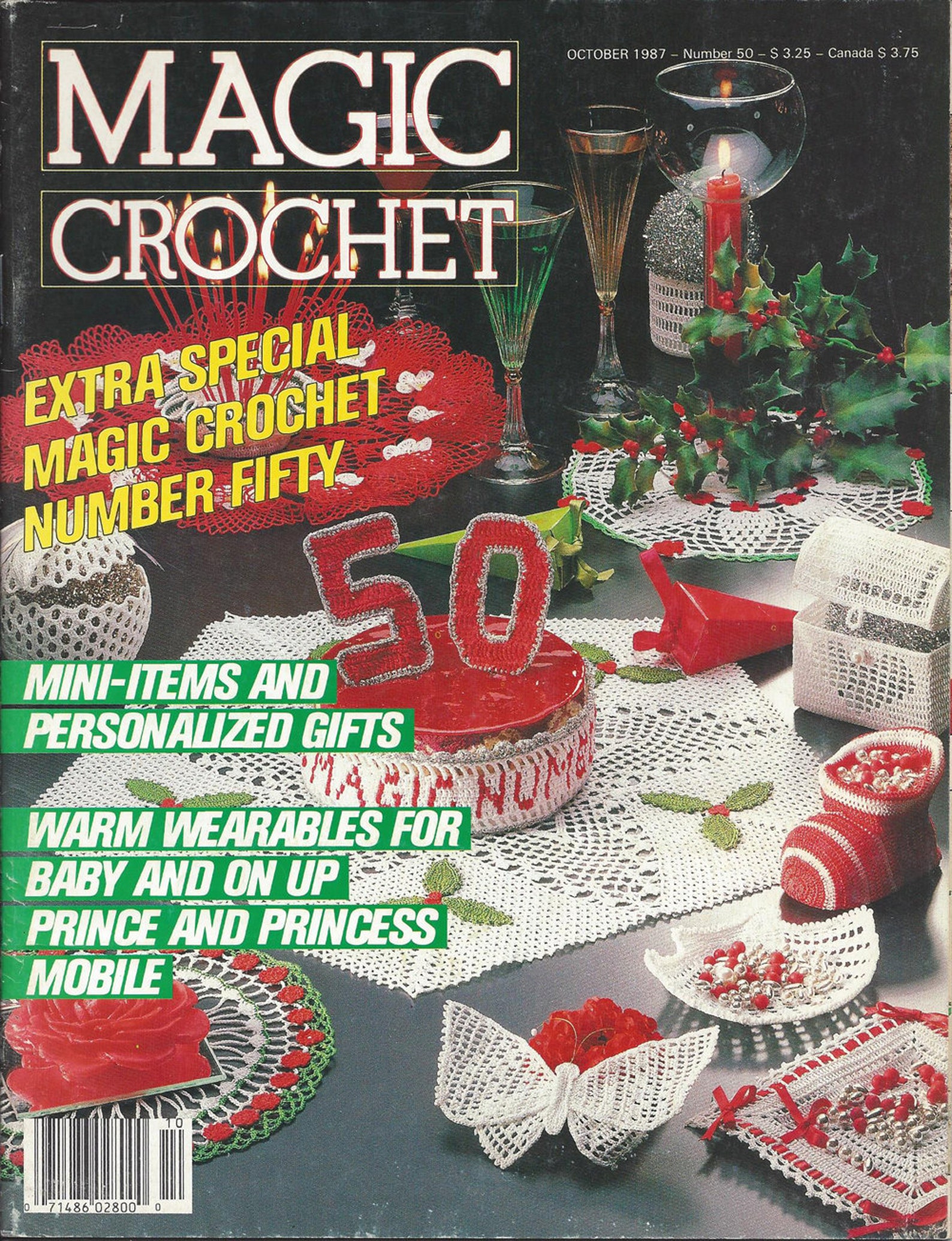 Magic Crochet Magazine October 1987 Issue 50 Crochet | Etsy