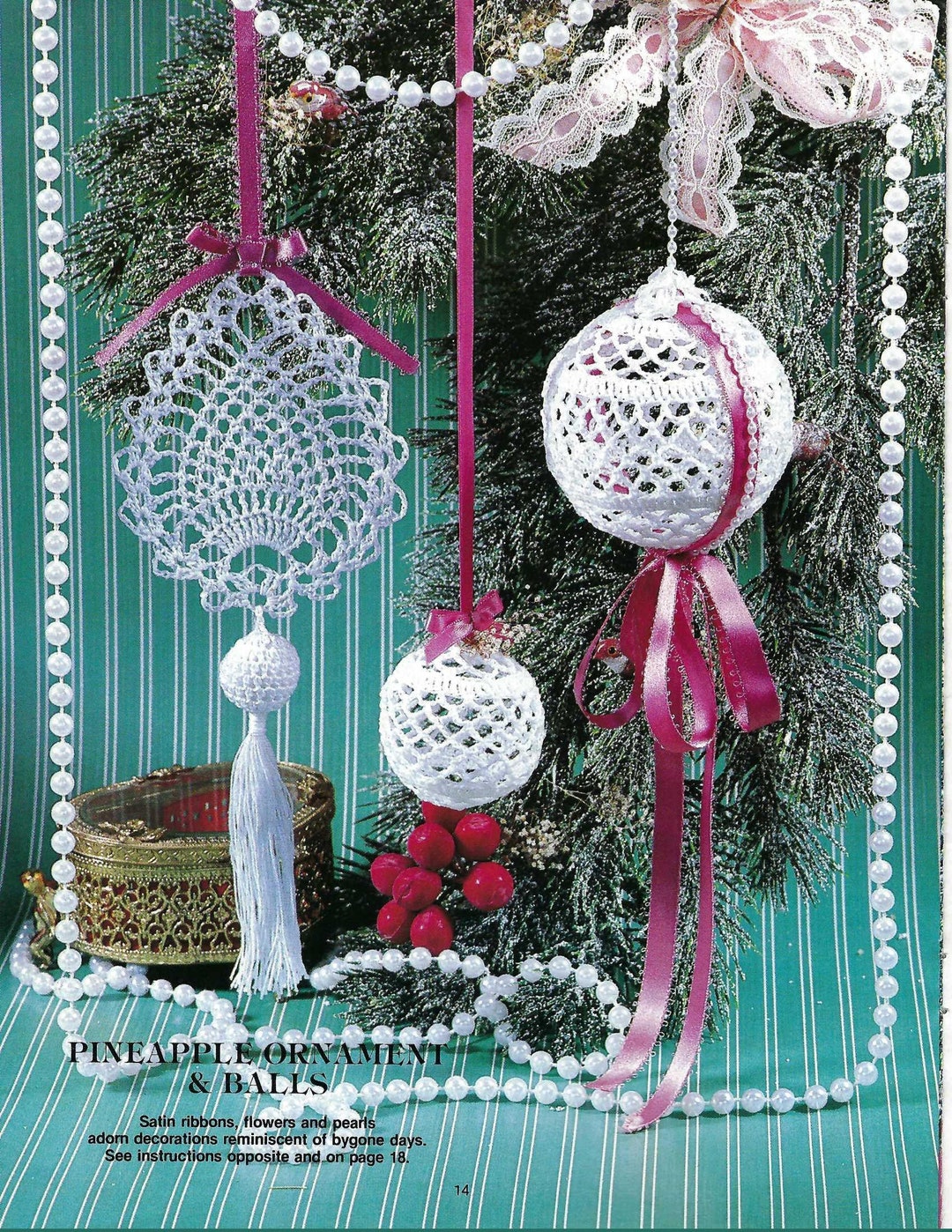 Victorian Crochet Ornaments Pattern Book by Sandy Crafts Home Decor - Etsy
