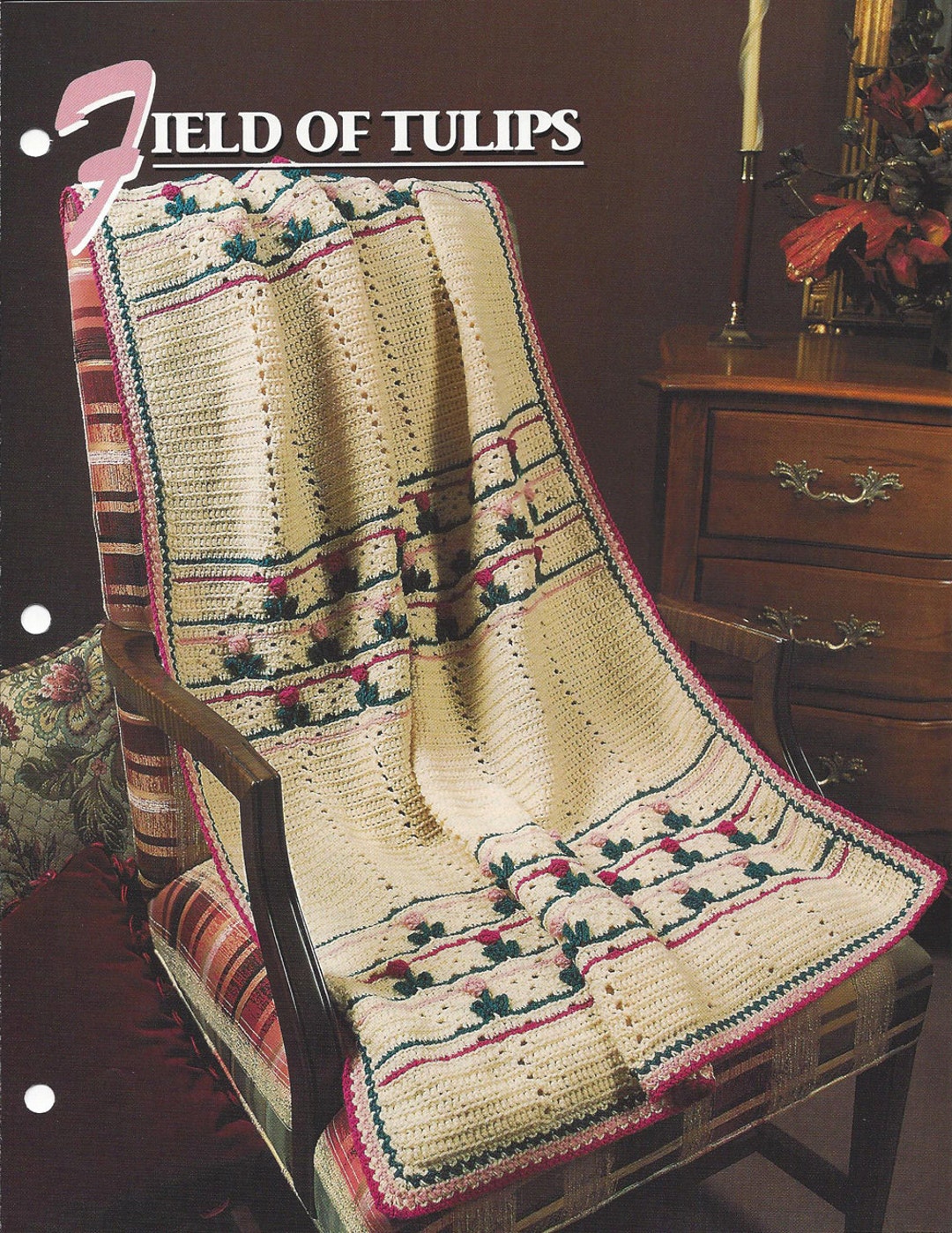 Field of Tulips Crochet Pattern/annie's Crochet Quilt & Afghan Pattern ...