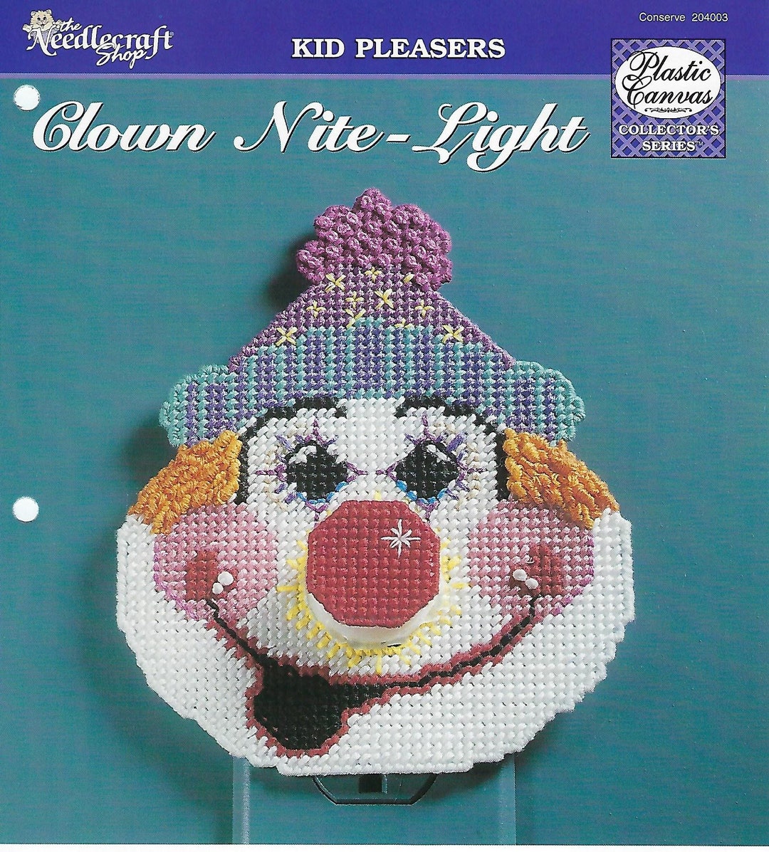 Clown Nite-light Plastic Canvas Pattern/the Needlecraft Shop - Etsy