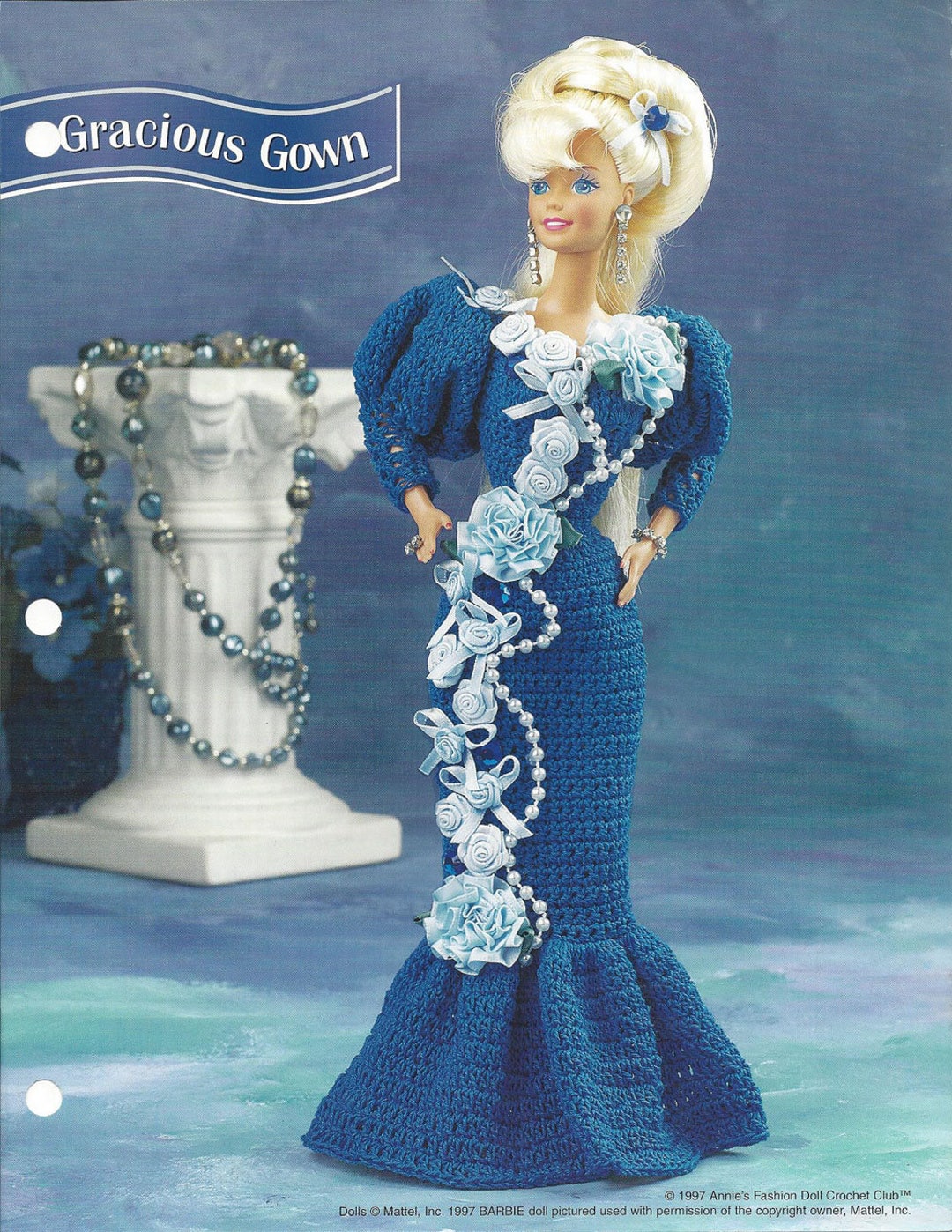 Gracious Gown Crochet Fashion Doll Pattern/annie's Fashion Doll Crochet ...