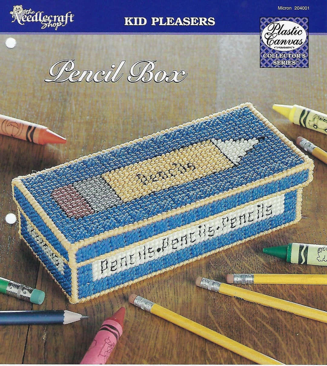 Pencil Box Plastic Canvas Pattern/the Needlecraft Shop - Etsy