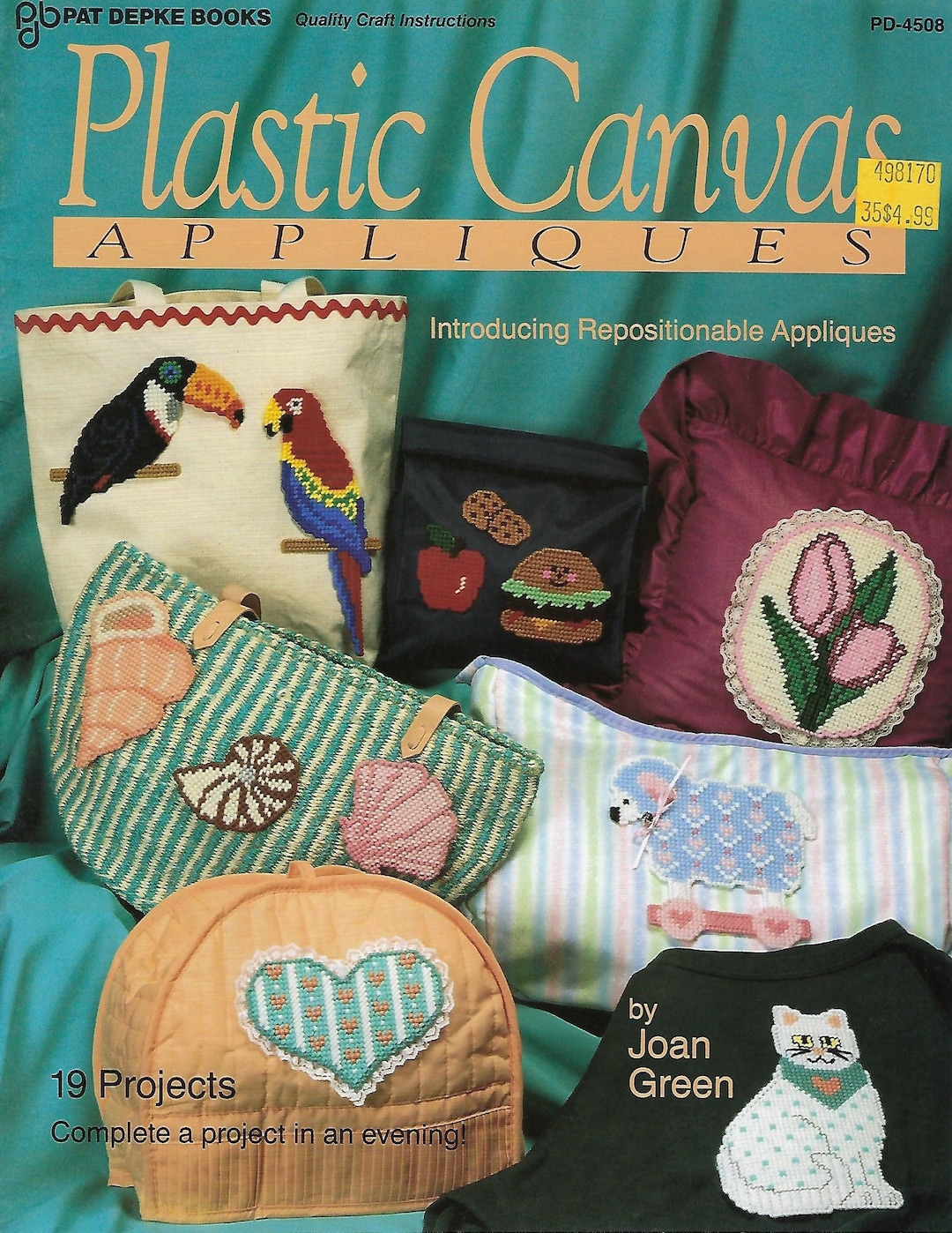 Plastic Canvas Appliques Pattern Book/pat Depke Books #4508 - Etsy