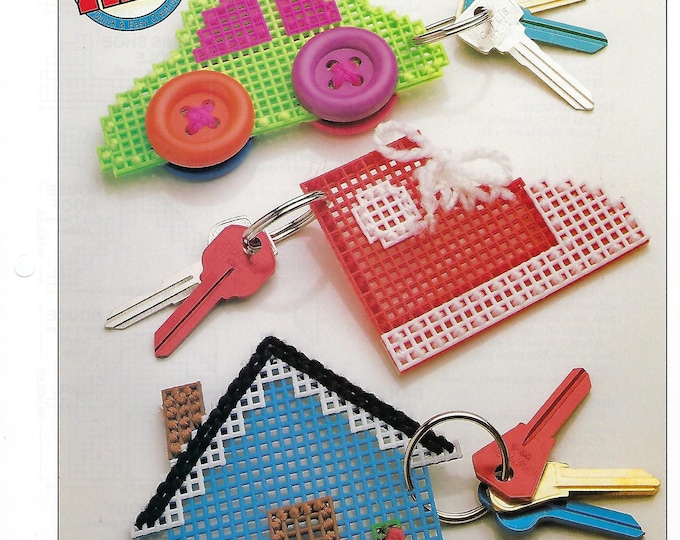 Key Rings Plastic Canvas Pattern, Kid's Key Chain, Kid's Accessories ...