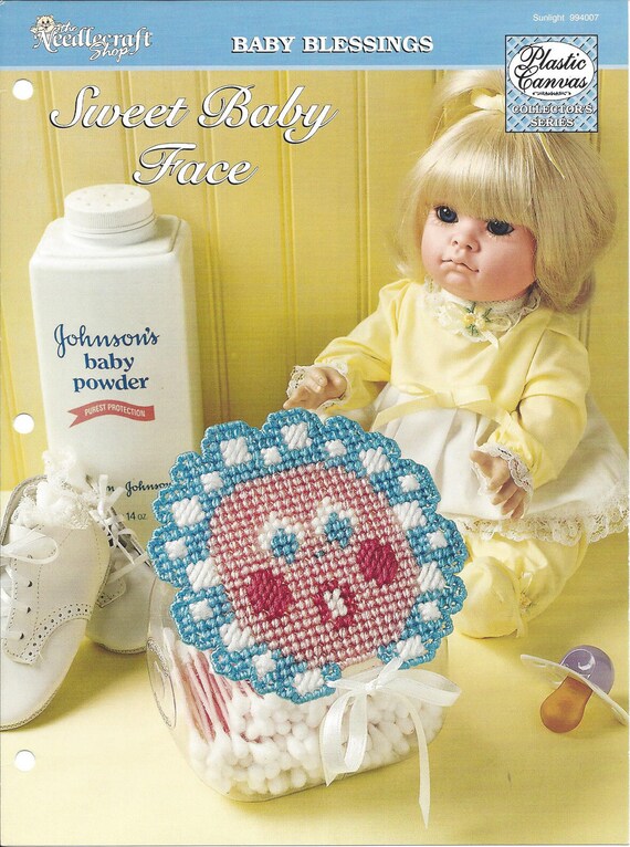Sweet Baby Face Plastic Canvas Pattern Nursery Baby's | Etsy