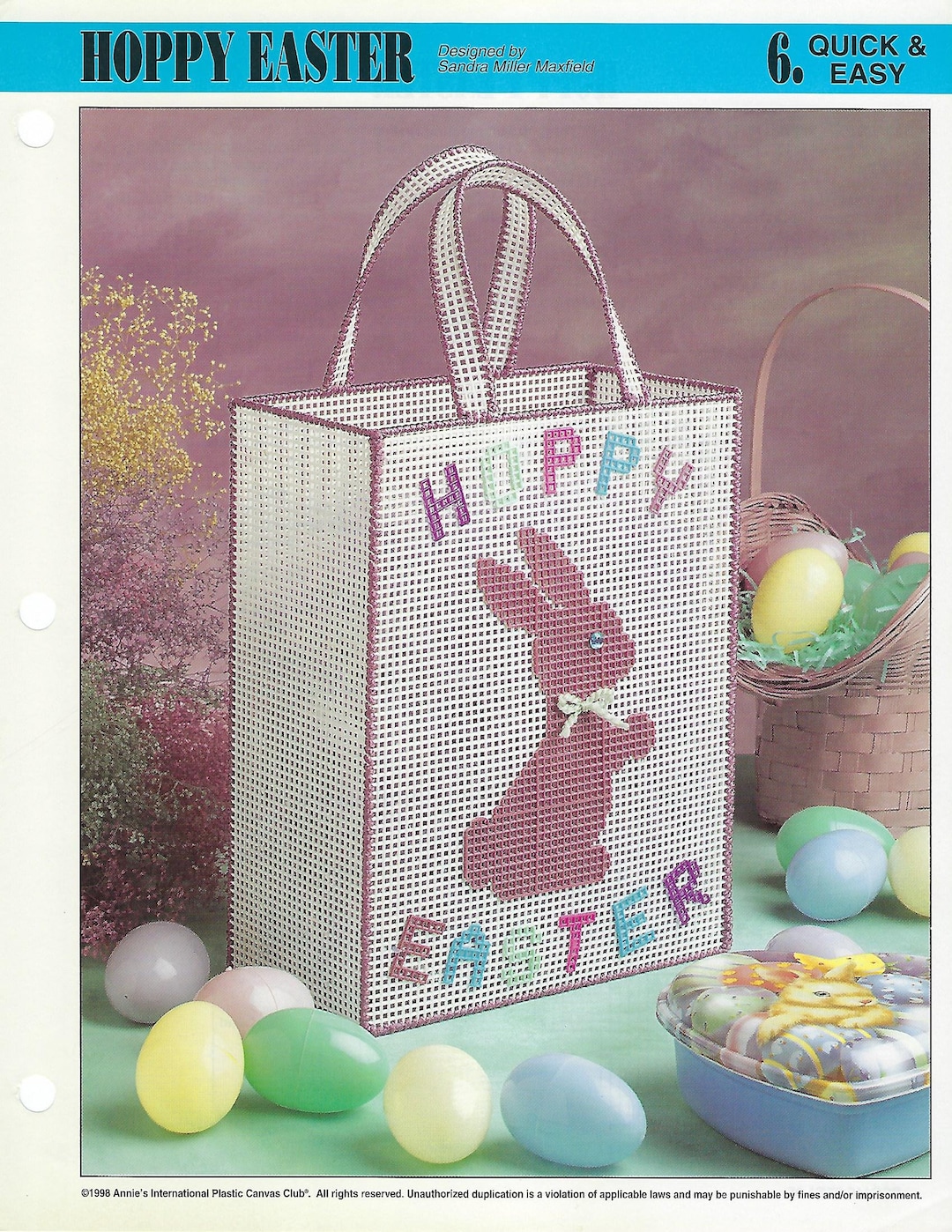 Hoppy Easter Plastic Canvas Pattern/annie's International Plastic ...