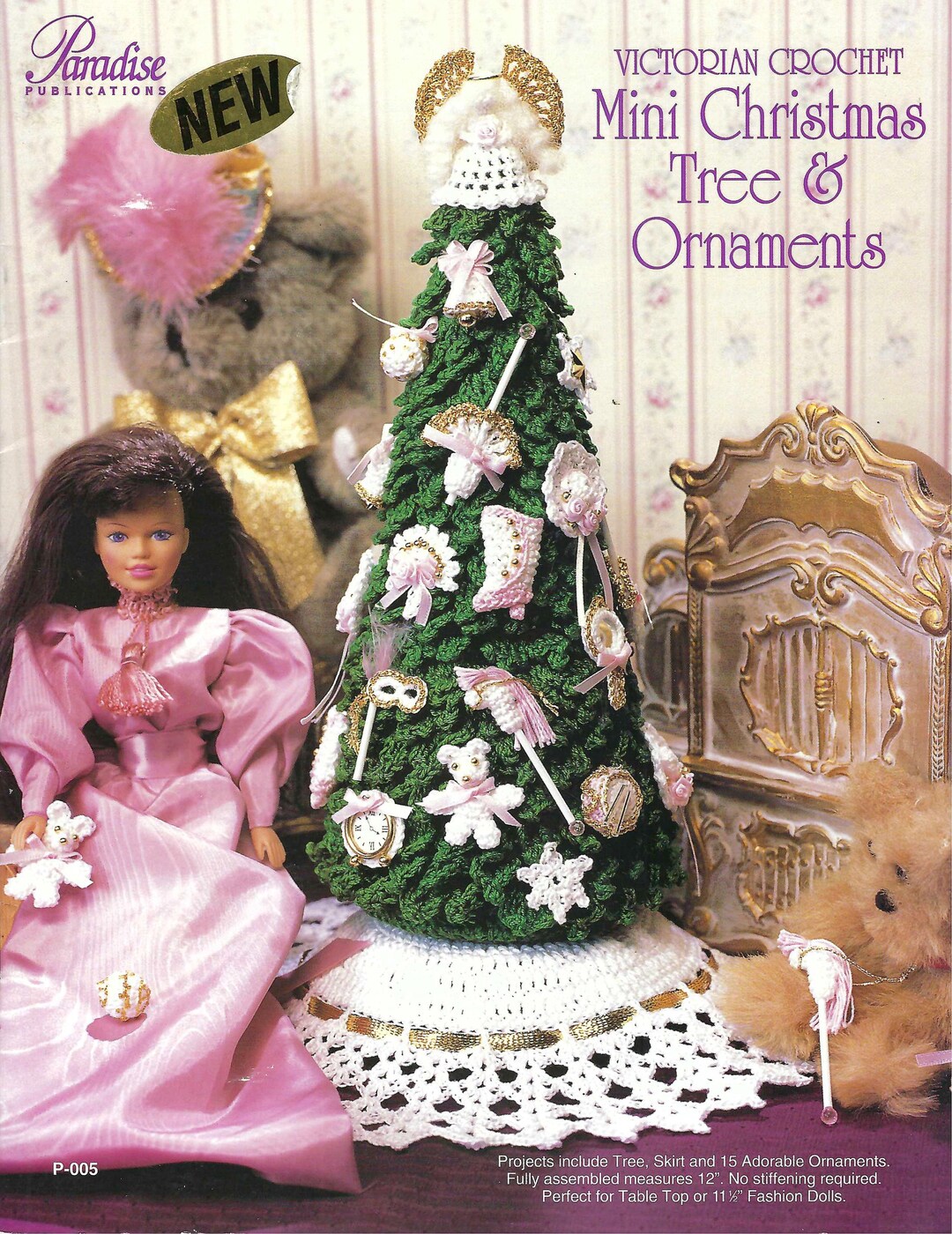 Mini Christmas Tree & Ornaments Crochet Pattern Book - Paradise ...