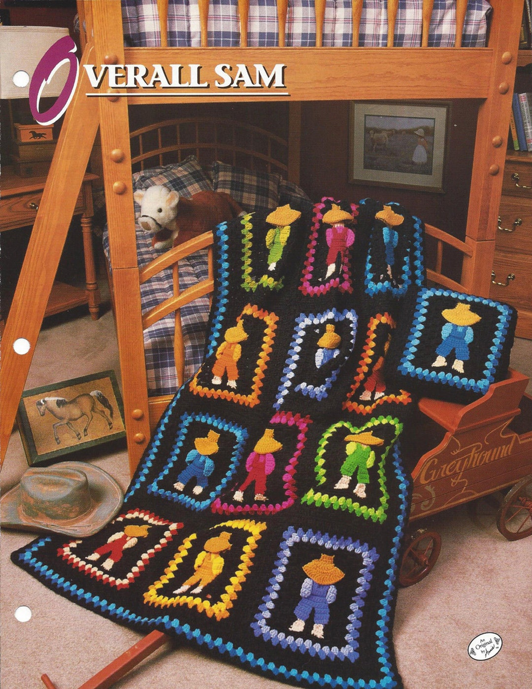 Overall Sam Afghan Pattern/annie's Crochet Quilt & Afghan Pattern Club ...