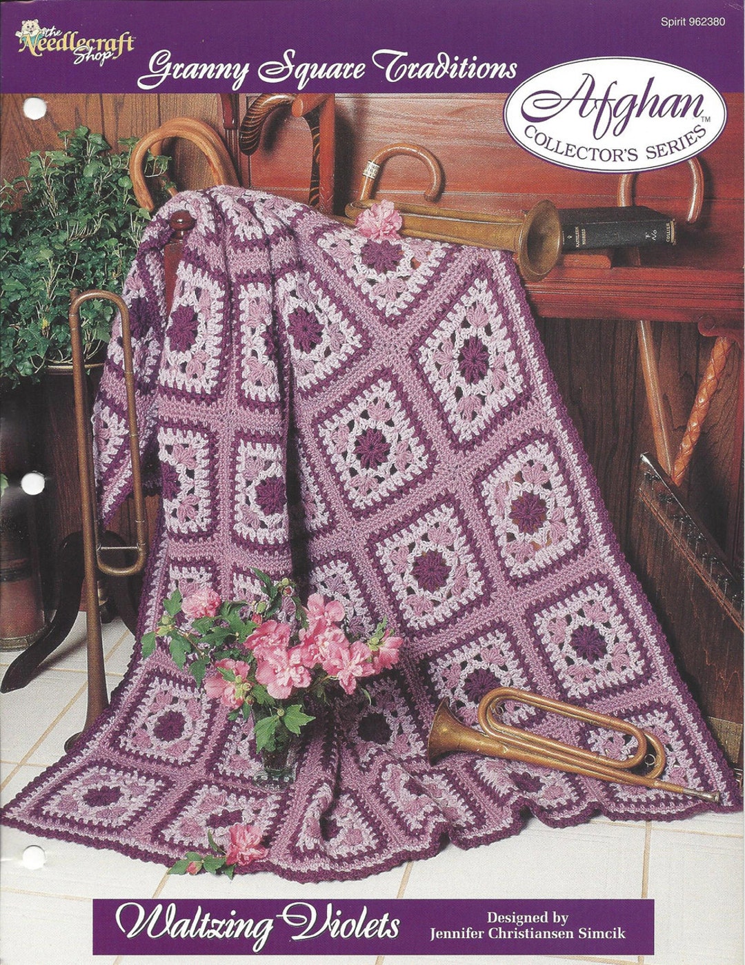 Waltzing Violets Crochet Afghan Pattern/the Needlecraft Shop - Etsy